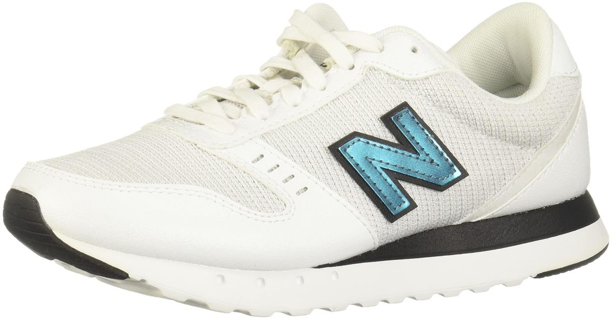 New Balance Suede Womens 311 V2 Sneaker In White Black Black Lyst