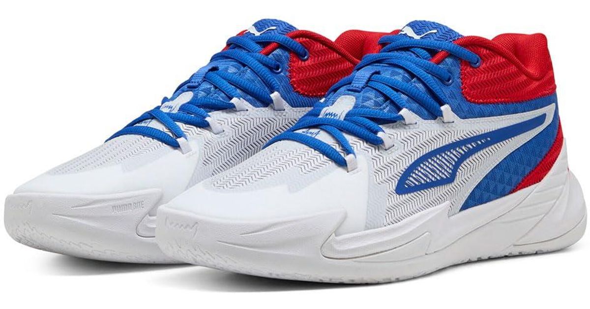 PUMA Dagger Basketball Shoes Uk 7 White in Blue | Lyst UK