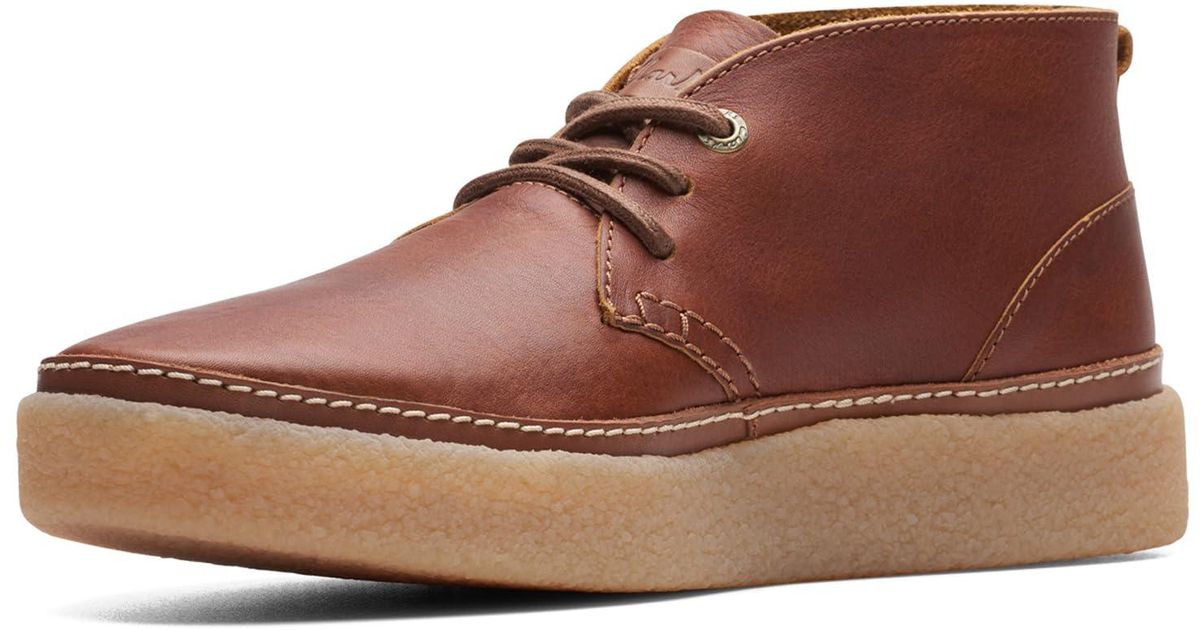Clarks Oakpark Mid Chukka Boot in Brown for Men | Lyst