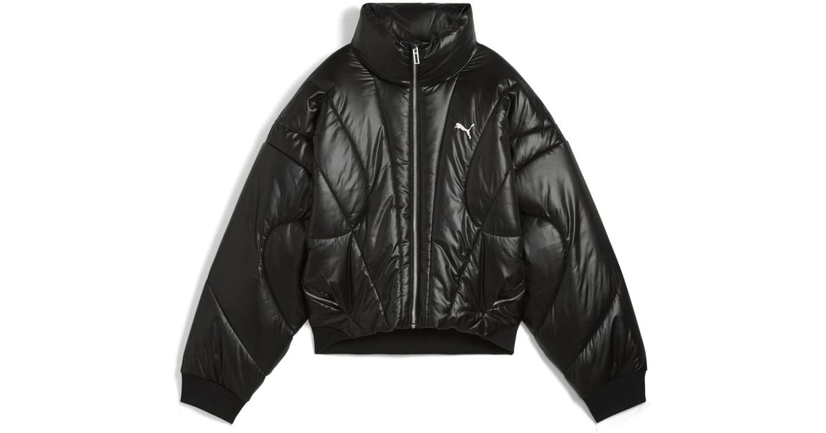 PUMA Dare To Puffer Jacket in Black | Lyst UK