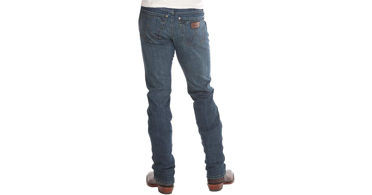 Wrangler Retro Slim Fit Straight Leg Jean in Blue for Men | Lyst