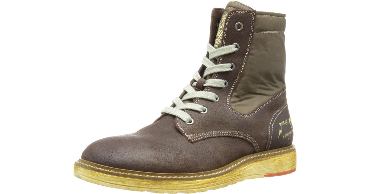 Replay S Donovan Combat Boots Ru050004l Dark Brown 11 Uk for Men | Lyst UK