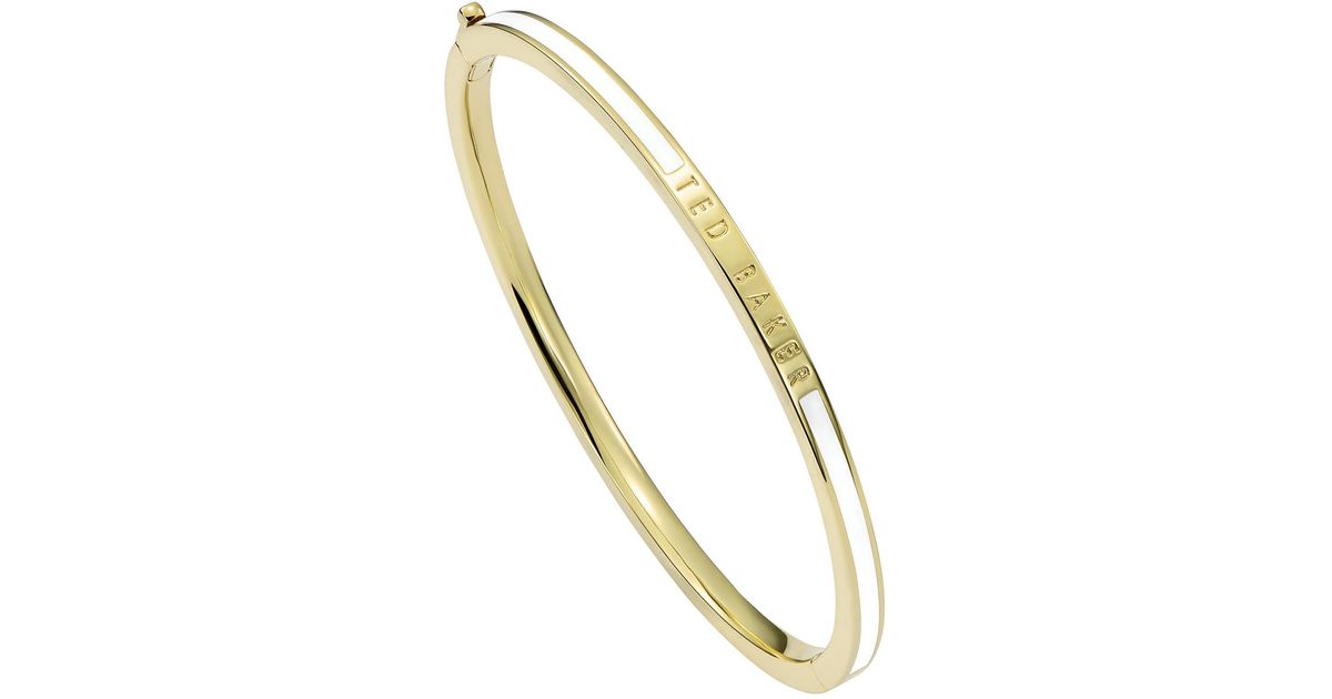 Ted Baker Roley Classic Colour Enamel Slim Bangle For in White | Lyst UK