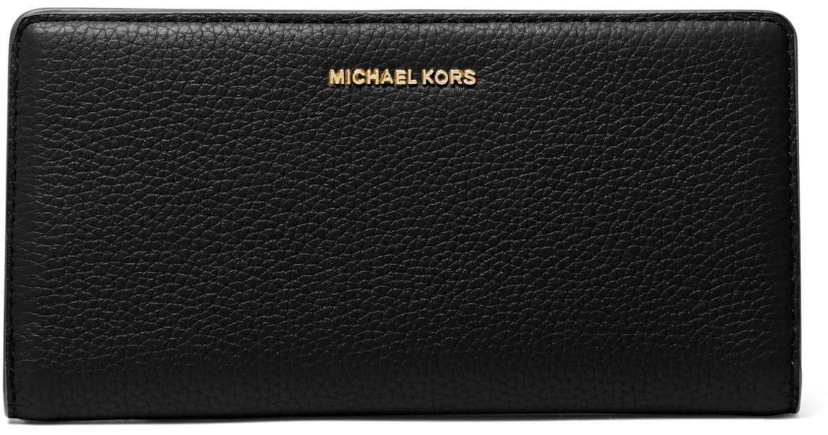 Michael Kors Bryant Large Slim Snap Wallet in Black | Lyst UK