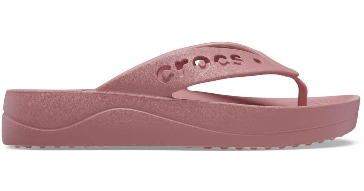 Crocs™ Baya Platform Flip Sandal in Purple | Lyst UK