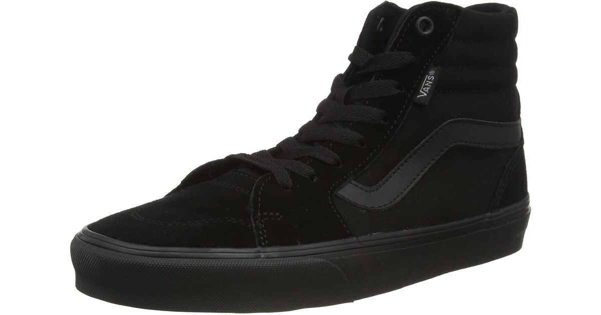 Vans Filmore Hi Guard Suede Trainers in Black for Men | Lyst