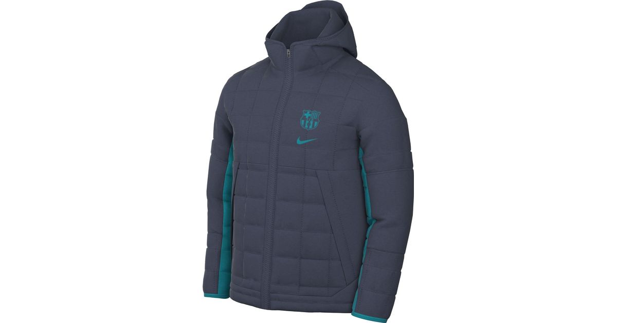 Nike Fcb Mnsw Synfil Jkt Flc Lnd Jacket in Blue for Men | Lyst UK