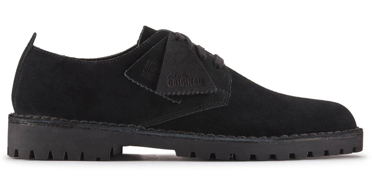 Clarks Desert Rock Lo Sneaker in Black for Men | Lyst UK