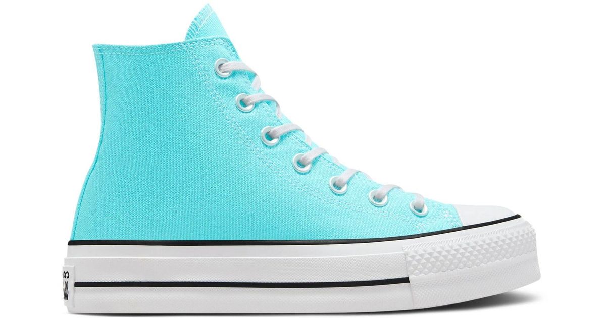 Converse Chuck Taylor All Star Lift Lace Up Canvas Sneaker in Blue ...