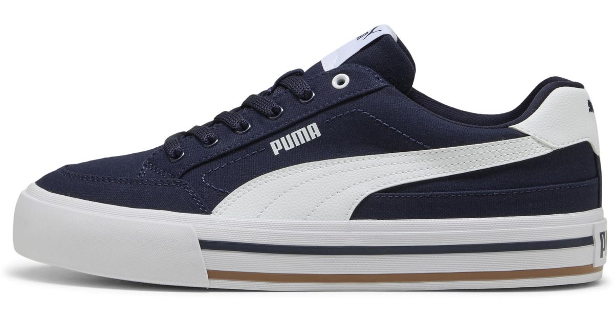 PUMA Court Classic Vulcanized Formstrip Sneakers in Blue for Men | Lyst UK