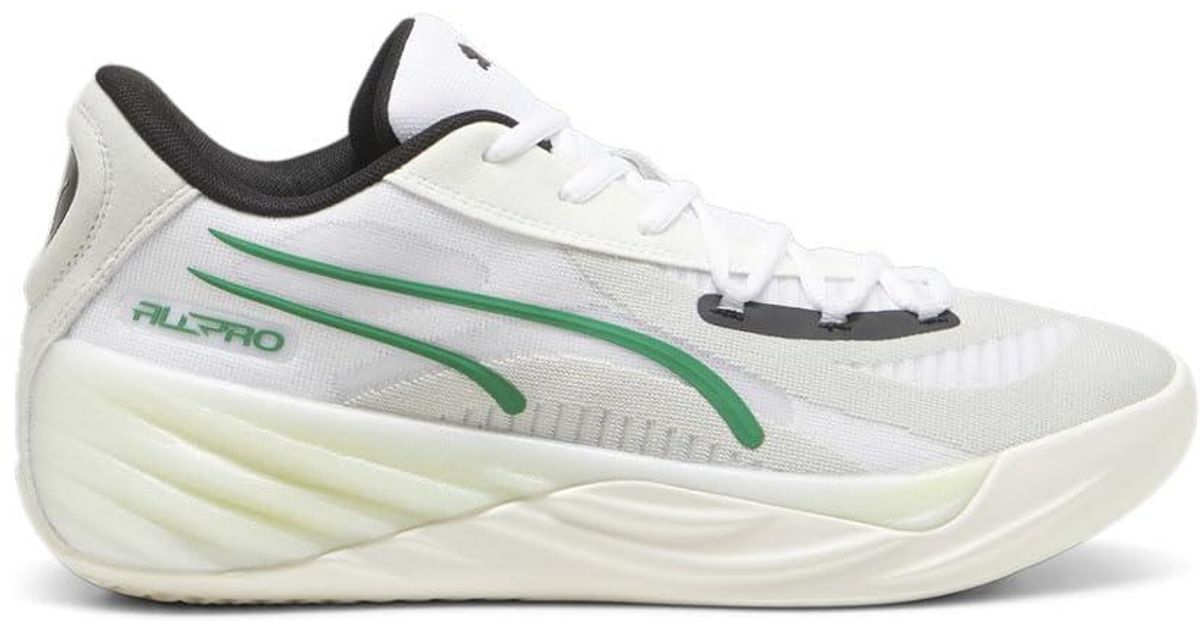 PUMA All-pro Nitro Warm White/glacial Gray/archive Green 7 Medium for ...