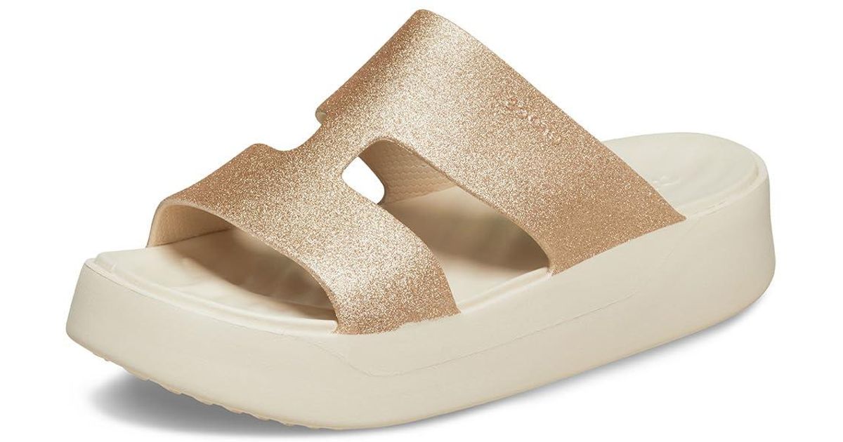 Crocs™ Getaway Platform H-strap Sandal in Natural | Lyst