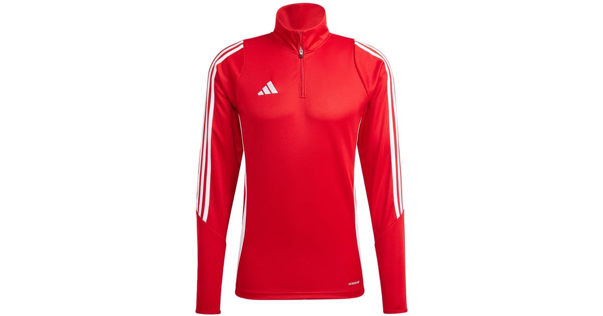 adidas S Tiro 24 Training Top Power Red/white L for Men | Lyst UK