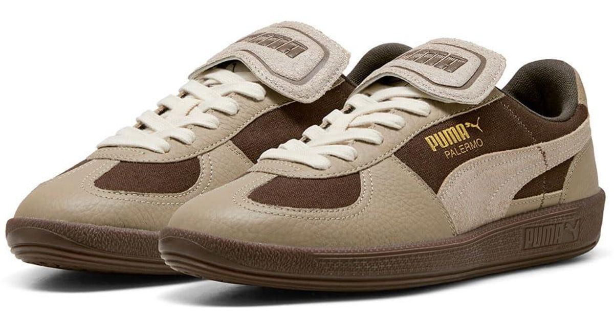 PUMA Palermo Futbolito Trainers Uk 8 Beige in Brown for Men | Lyst UK