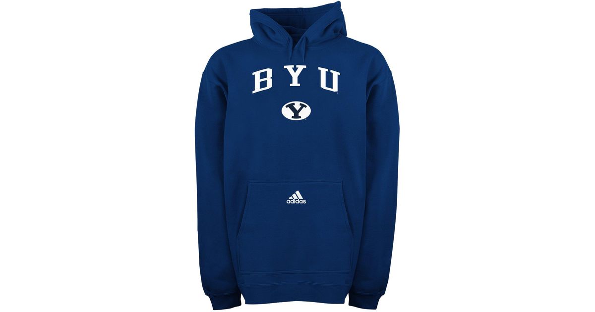 adidas Ncaa Byu Cougars Big Game Day Hoodie in Blue for Men | Lyst UK