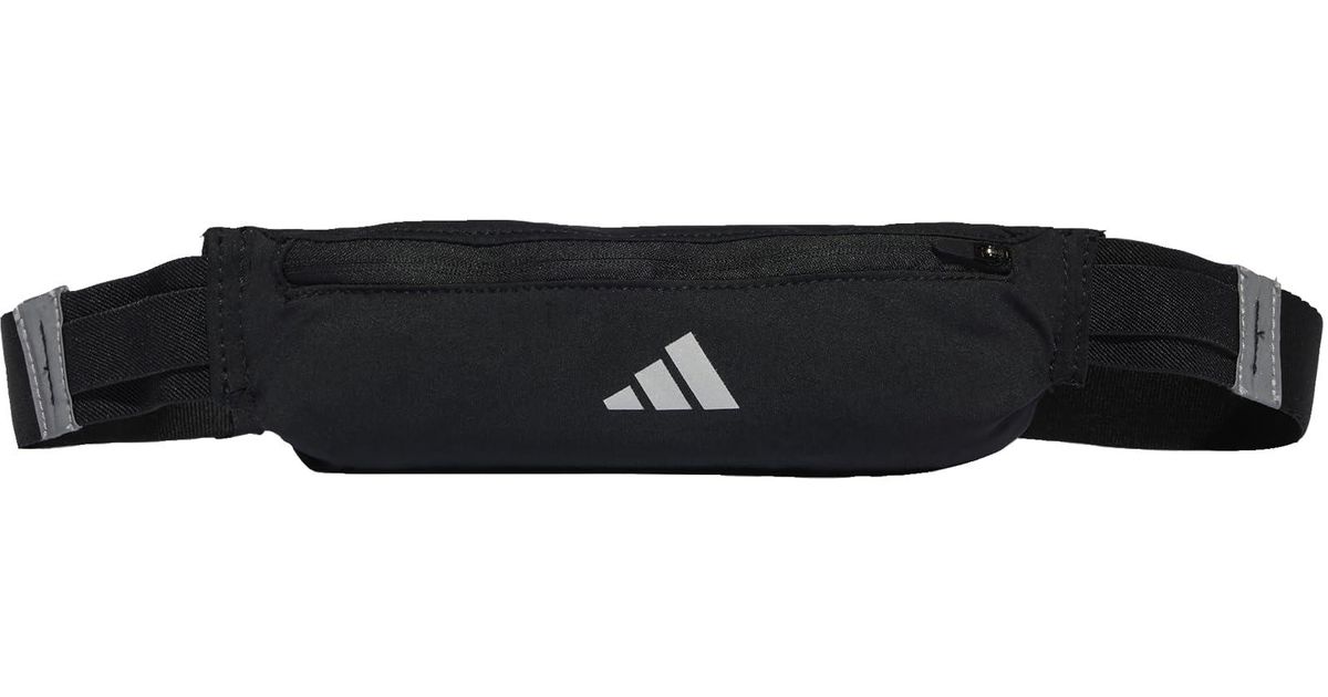 adidas Running Belt Waist Bag in Black | Lyst UK
