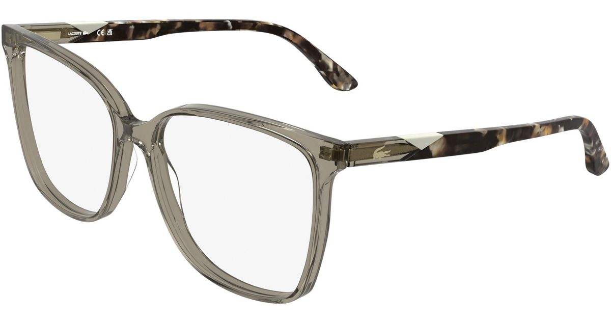 Lacoste L2989 N 038 Tranparent Light Grey 58/15/145 Frame in Black ...