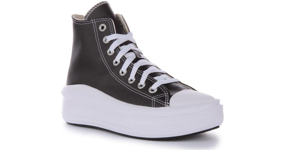 Converse Chuck Taylor All Star Move Platform Foundational Leather Hi in ...