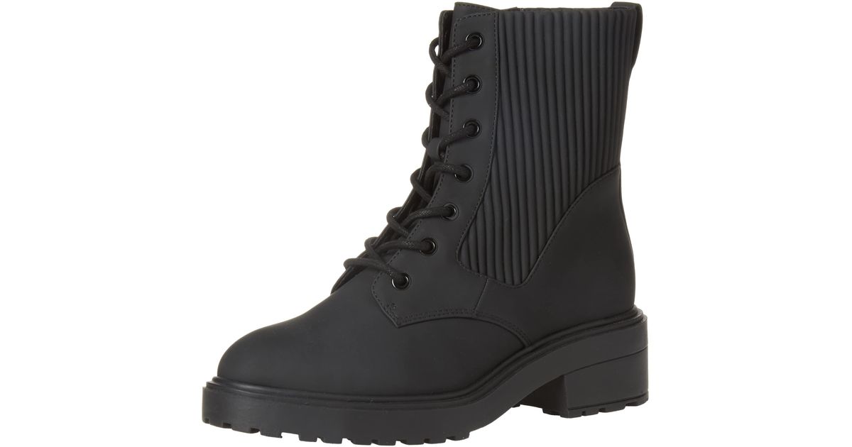 Amazon Essentials Rubberised Combat Boot With Chunky Outsole in Black ...