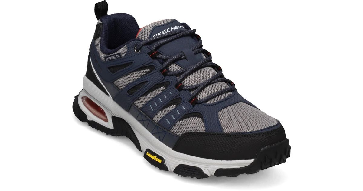 Skechers Air Envoy Lace-up Trainers - Navy Size in Blue for Men | Lyst UK