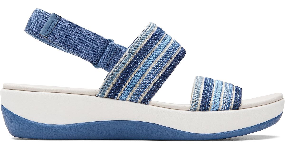 Clarks Arla Stroll Combi Sandals in Blue | Lyst