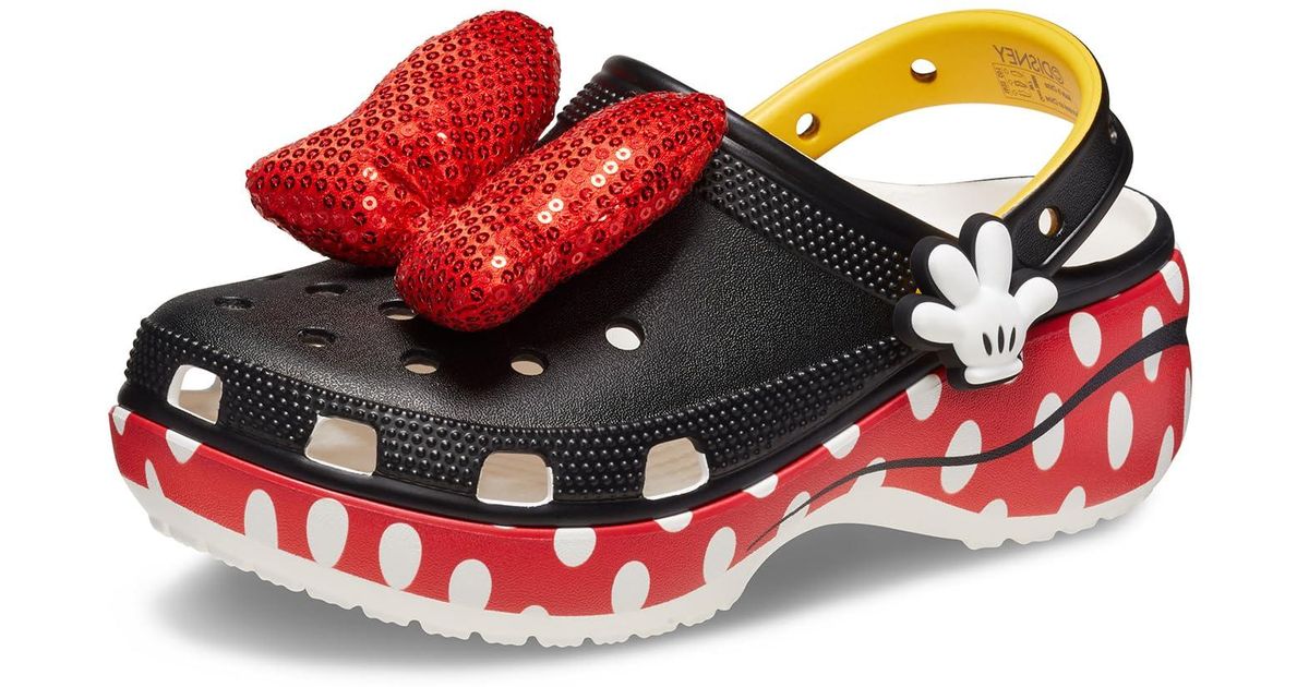 Crocs™ Disney Minnie Mouse Classic Platform Clog in Red | Lyst UK