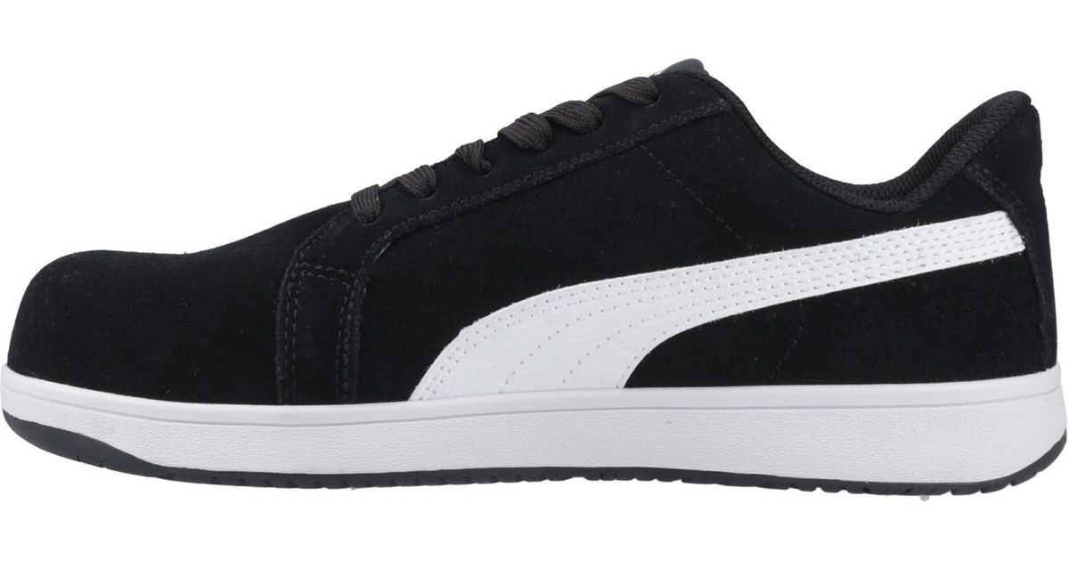 PUMA Safety Male Iconic Low Suede Safety Shoe in Black for Men | Lyst UK