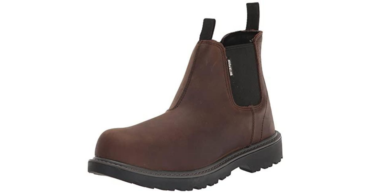 Wolverine Floorhand Romeo Steel Toe Waterproof Chelsea Boot in Brown ...