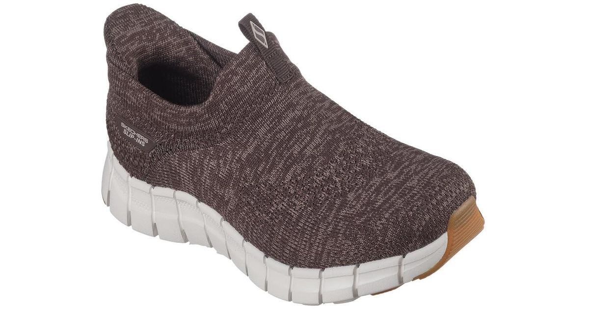 Skechers Hands Free Slip-ins Flex Step Choc 11 in Brown | Lyst
