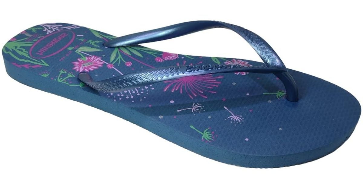 Havaianas Slim Organic Comfy Blue Flip-flop | Lyst UK