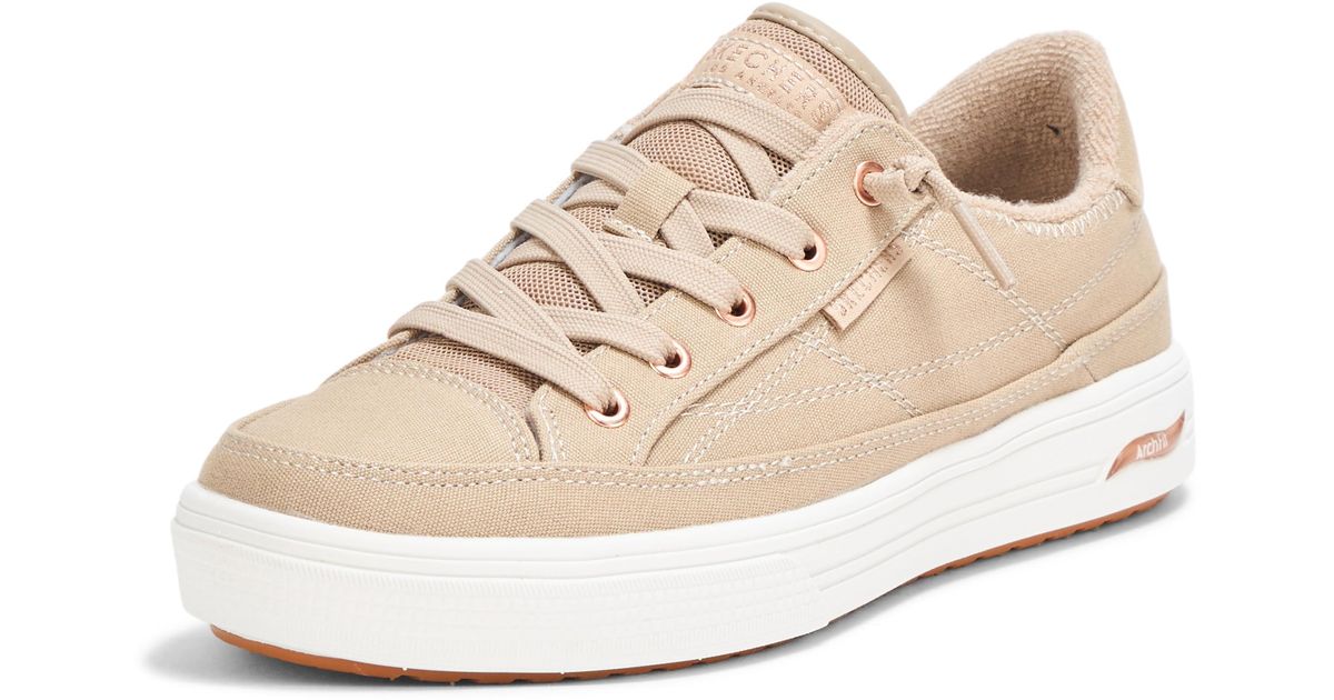 Skechers Arch Fit Arcade-meet Ya There Sneaker in Natural | Lyst
