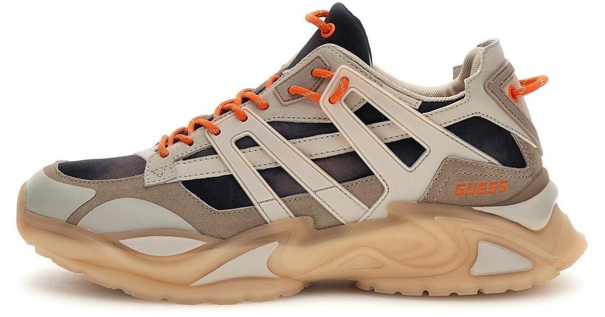 Guess Belluno Low Sneakers in Natural | Lyst UK