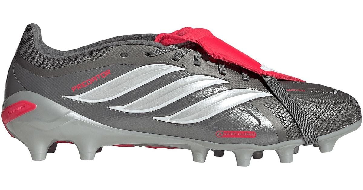 adidas S Fold Over Tongue Academy Astro Turf Football Boots Grey/red 11 ...