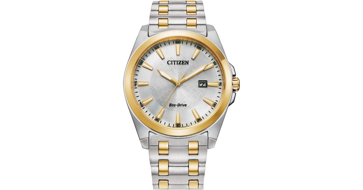 Citizen Eco-drive Classic Peyten Two-tone Stainless Steel Watch in ...