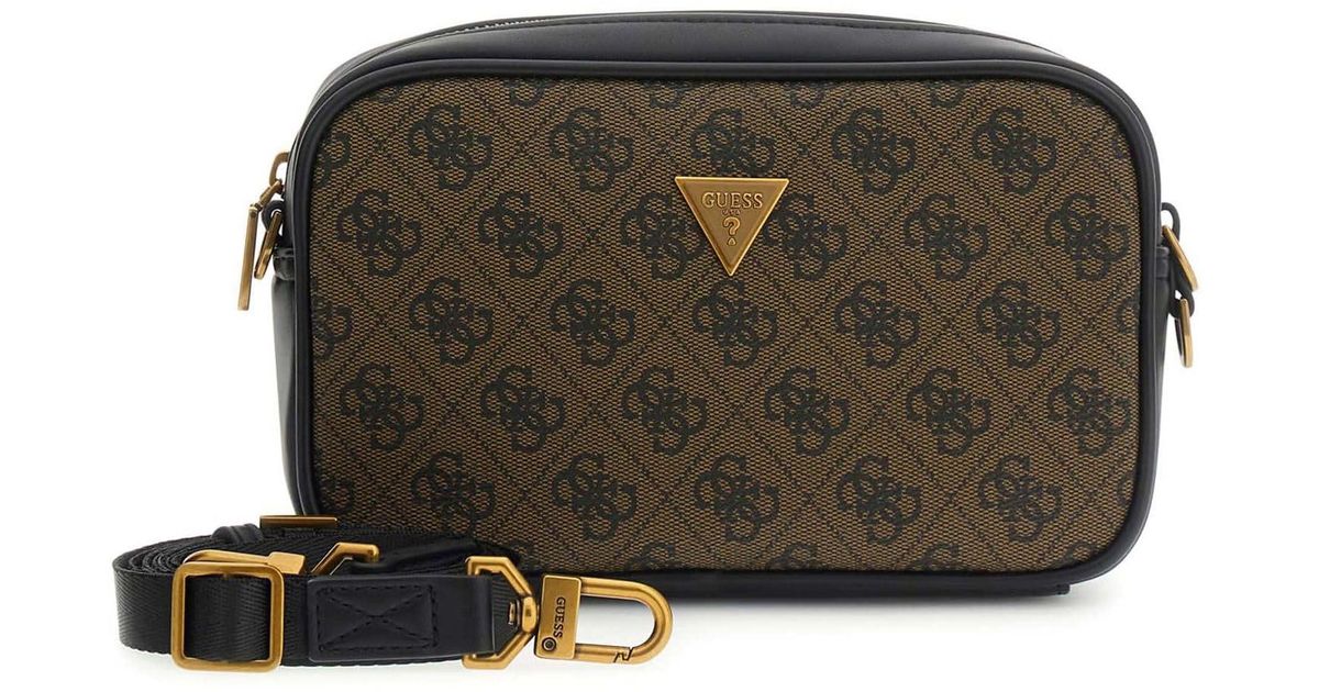 Guess Milano Shoulder Bag Wrist Bag Coffee Light Brown in Black | Lyst UK
