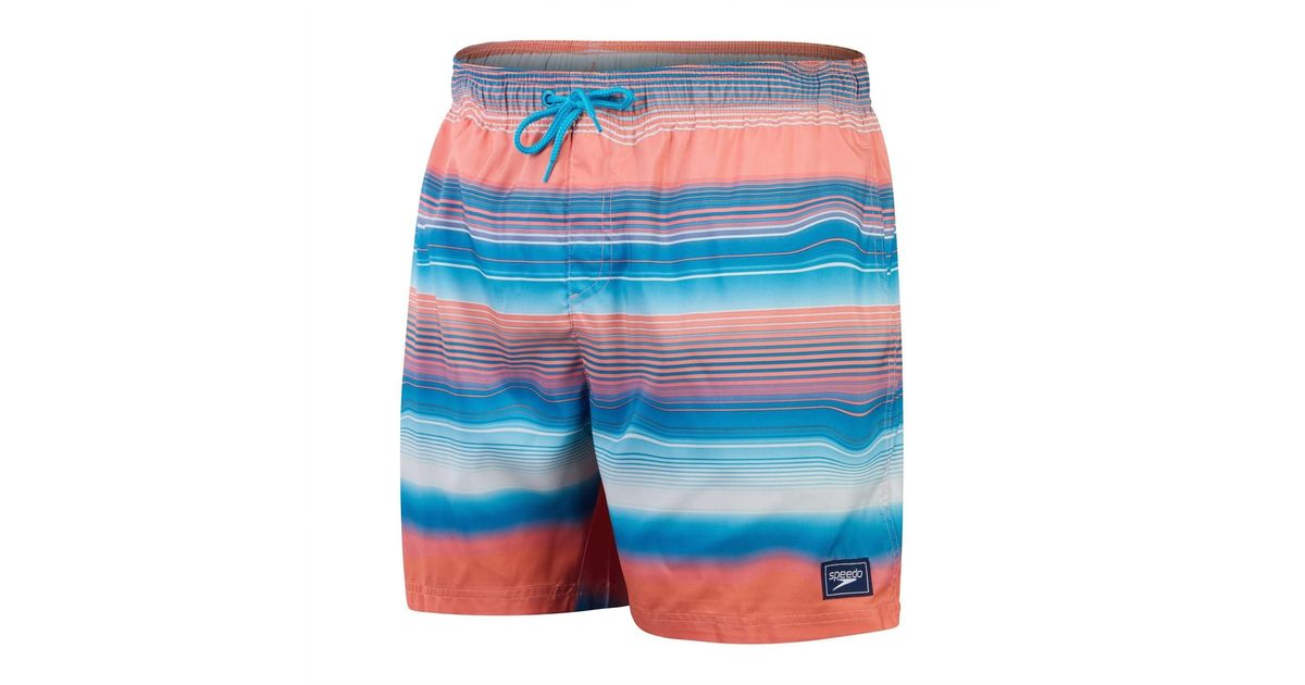 Speedo S Placement Leisure 16 Watershorts Pumpkin Spice/pink 38 in Blue ...