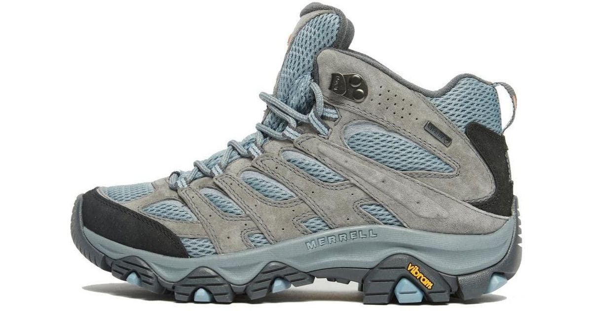 Merrell Moab 3 Mid Gtx Hiking Boots in Blue | Lyst UK