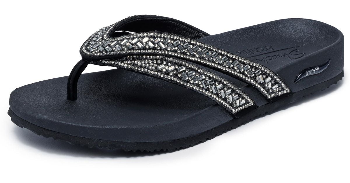 Skechers Arch Fit Meditation-true Gem Flip-flop in Blue | Lyst