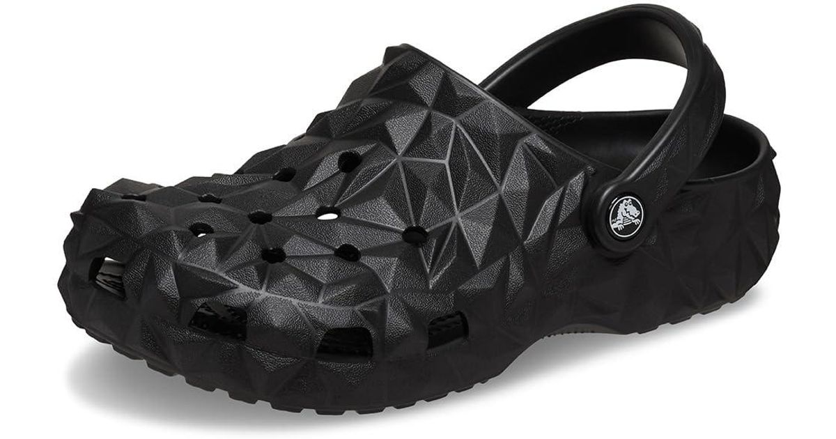 Crocs™ Classic Geometric Cloq Knit Clog in Black | Lyst UK