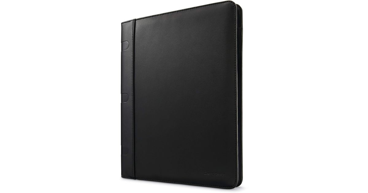 Samsonite Adult Xenon Leather Business Portfolio in Black | Lyst