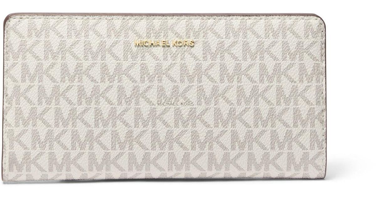 Michael Kors Bryant Large Slim Snap Wallet in Grey | Lyst UK