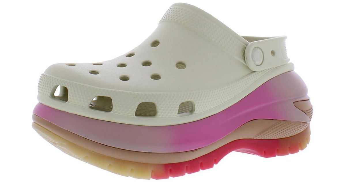 Crocs™ 208988-2y3 Mega Crush Color Dip S Clogs Bone/multi in Grey | Lyst UK