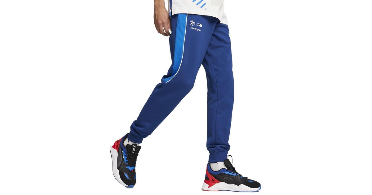 PUMA Bmw M Motorsport T7 Sweatpants Trouser in Blue for Men | Lyst UK