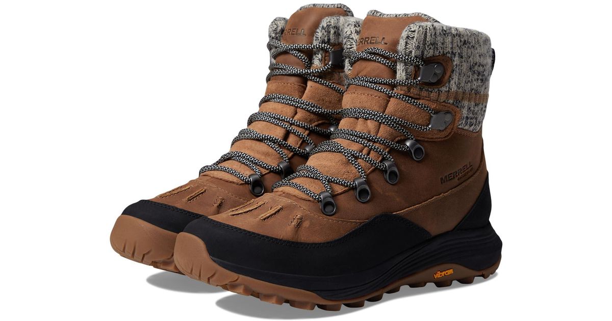 Merrell Siren 4 Thermo Mid Zip Wp Hiking Boot in Black | Lyst UK