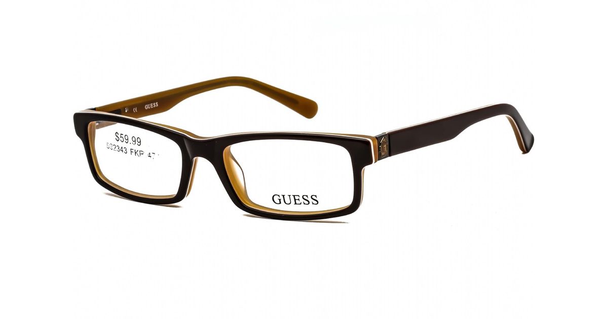 Guess Gu 9059 Eyeglasses Brown 47-15-130 | Lyst UK