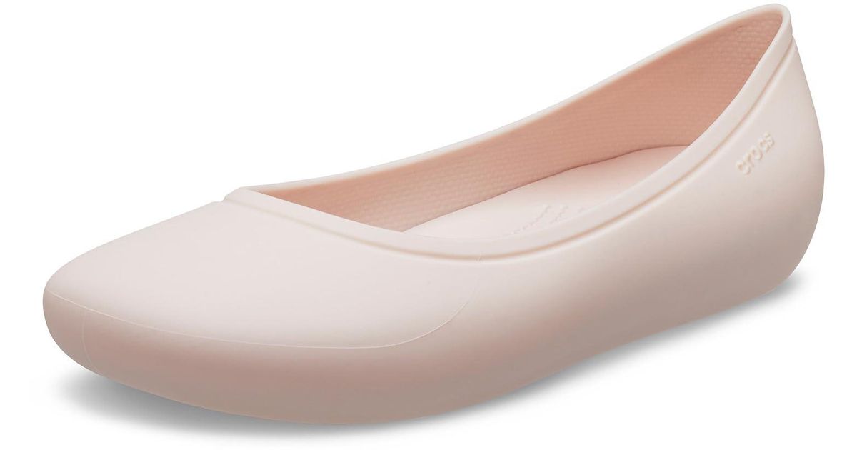 Crocs™ Brooklyn Flat Ballet in Pink | Lyst