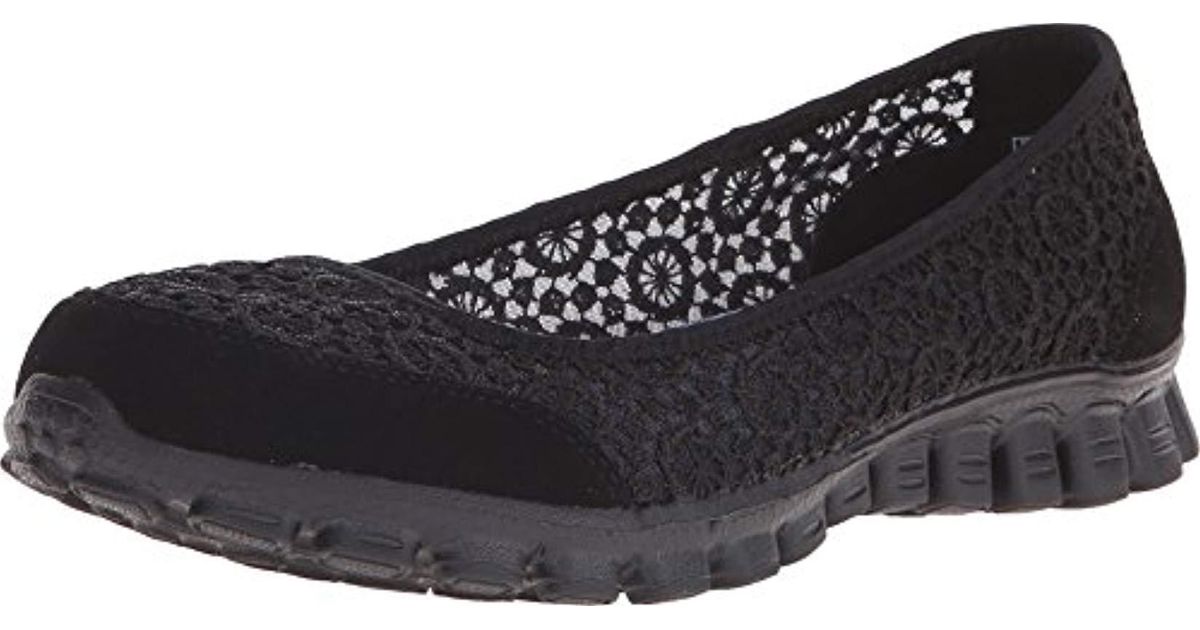 Skechers Ez Flex 2-flightly Low-top Sneakers in Black | Lyst UK