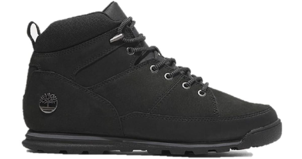 Timberland Euro Rock Mid Lace Boot Black Nubuck Tb0a41yhw05 Suede for ...