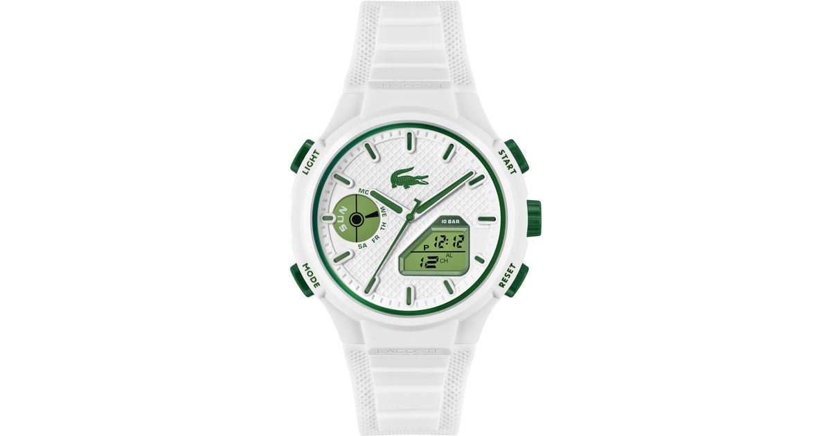 Lacoste Lc33 Analog And Digital Movement Watch in Green for Men | Lyst