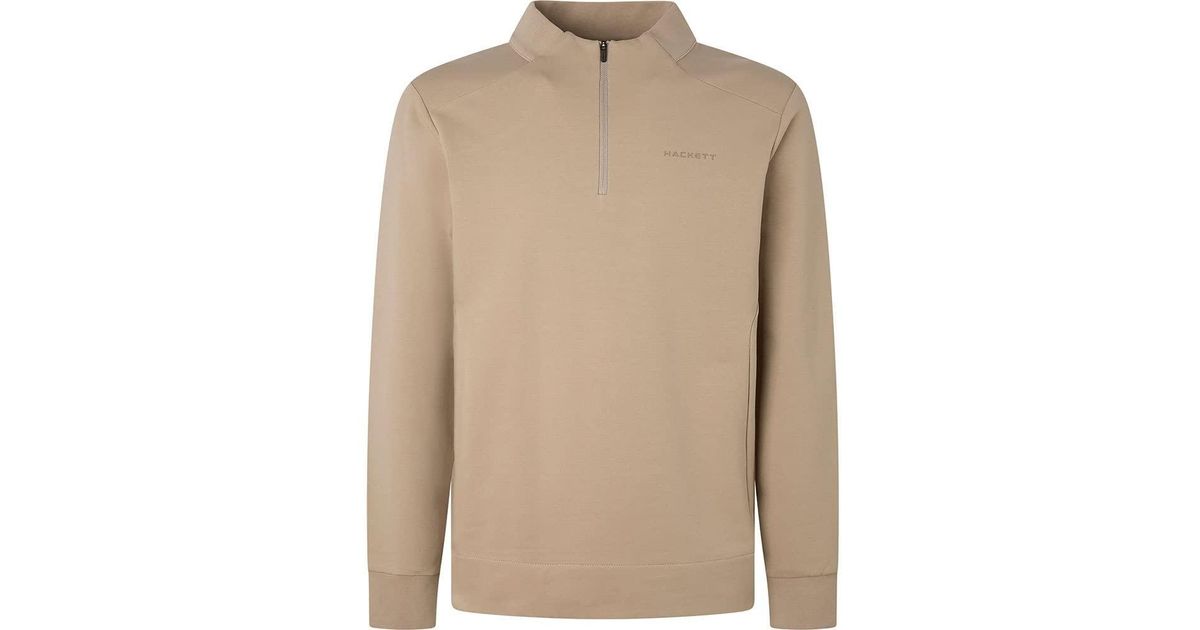 Hackett Hs Hz Sweat Hooded Sweatshirt in Natural for Men | Lyst UK
